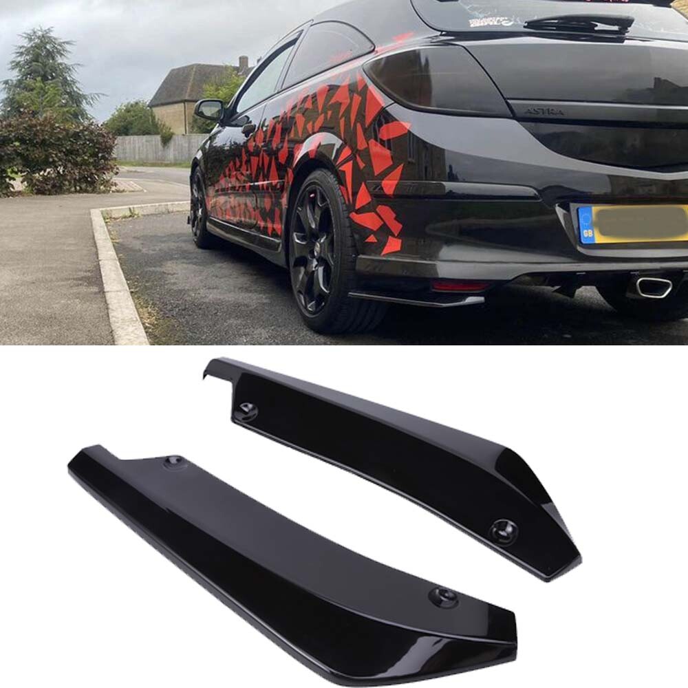 For Vauxhall Astra Rear Spats Bumper Lip Splitter Diffuser Spoiler ...