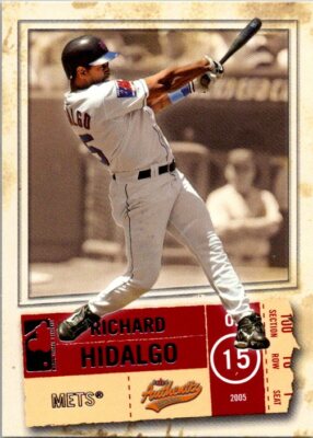 2005 Fleer Authentix Baseball #65 Richard Hidalgo | eBay