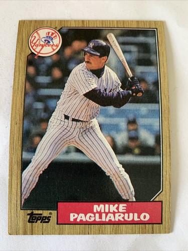 1987 Topps Baseball Card #195 Mike Pagliarulo New York Yankees NMMT ...