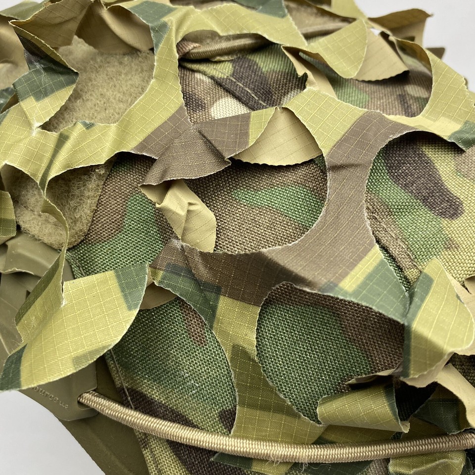 DIGITAL ARID/DESERT TAN Reversible Camo Net Helmet Cover Ghillie ...