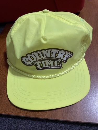 Vintage Country Time Lemonade Yellow Hat SnapBack Baseball Cap | eBay