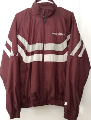 ARKANSAS RAZORBACKS Starter Warm Up Track Suit Pants Jacket Large New ...