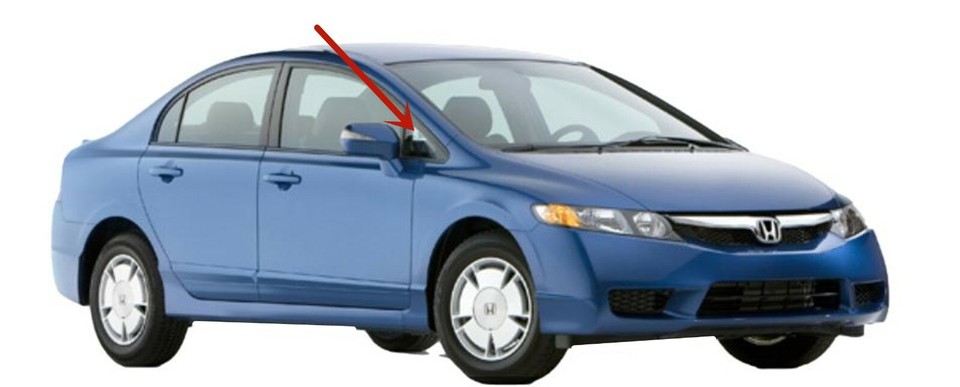 RH Passenger Right Side Front Vent Glass Fits 2006-2011 Honda Civic ...