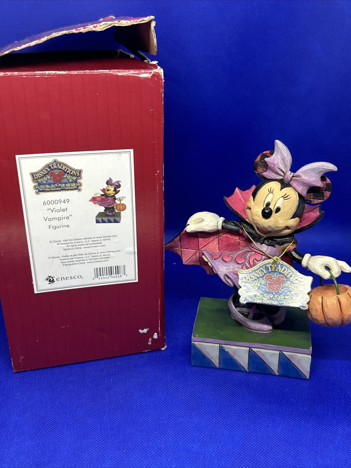 Jim Shore Halloween Vampire Minnie Mouse 6in Figurine Enesco H8 Disney ...