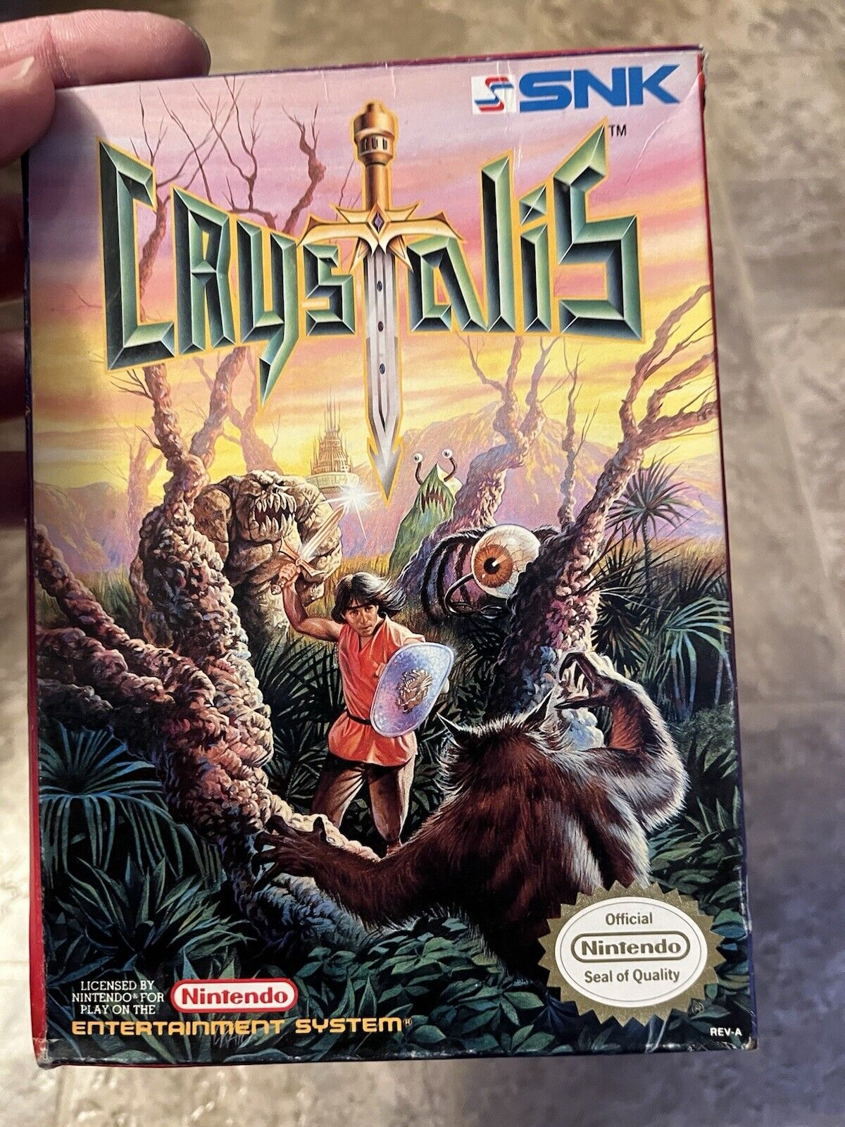 Crystalis Nes Authentic Nintendo Entertainment System 1990 Original