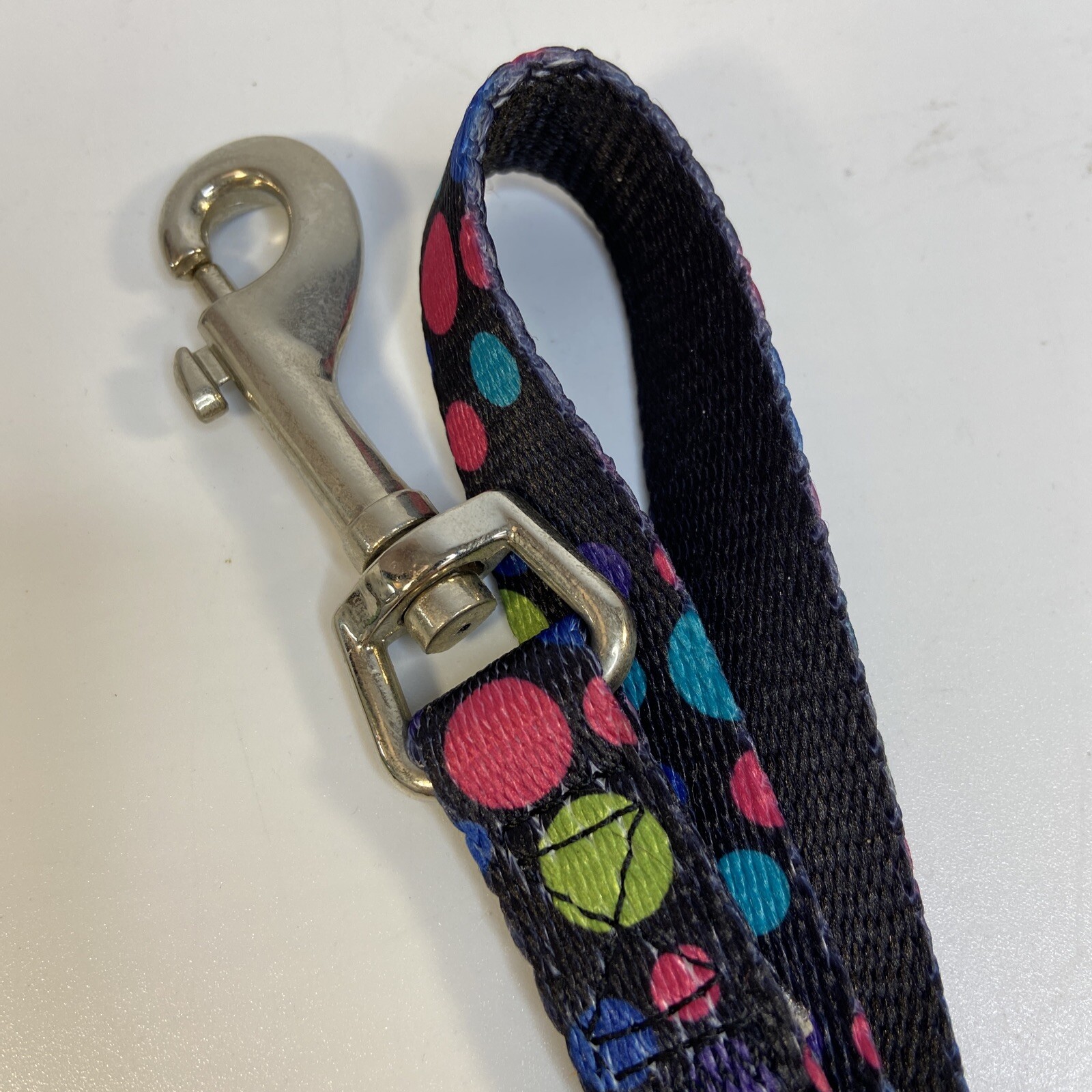 East Side Dog Leash 4ft Lead & Collar Adjustable to 20in Polka Dot ...
