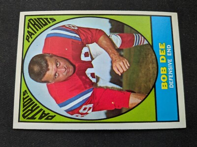 1967 Topps Football Card # 14 Bob Dee - Boston Patriots (EX/NM) | eBay