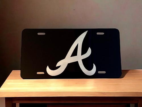 Atlanta Braves!! Laser Engraved Front License Plate, looks great on ...