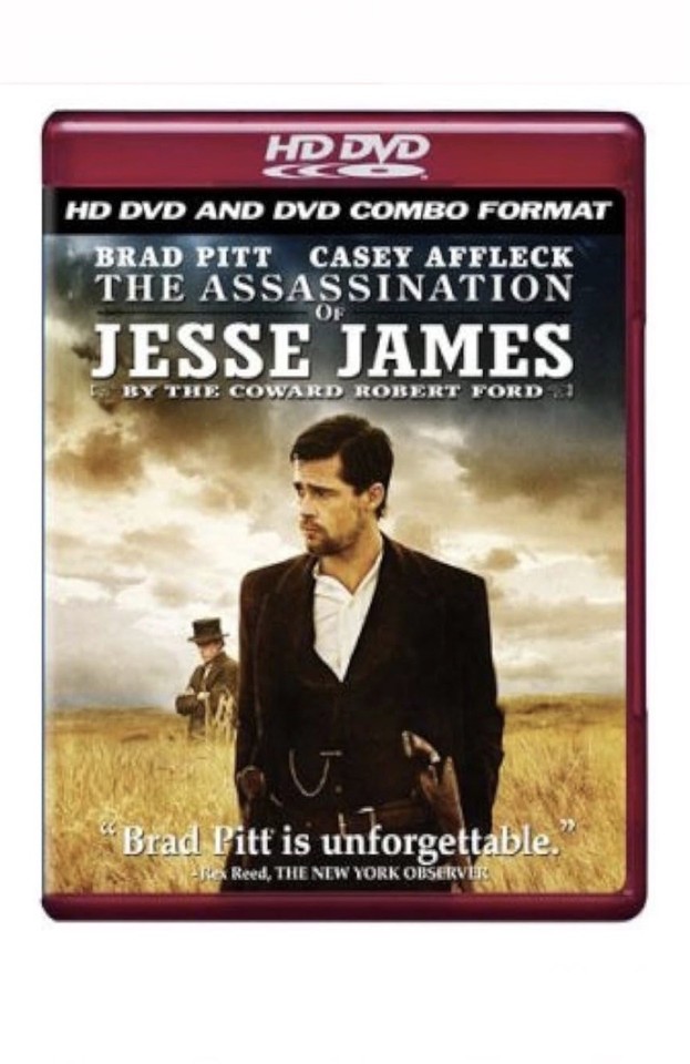 The Assassination Of Jesse James HD DVD & DVD Combo Brad Pitt Coward ...
