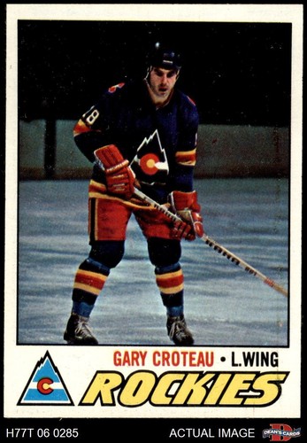1977 Topps #52 Gary Croteau Rockies-Hockey 8 - NM/MT | eBay