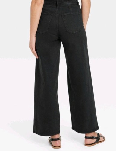 WOMENS HIGH RISE SAILOR WIDE LEG ANKLE JENS-UNIVERSAL THREAD BLACK 2 ...