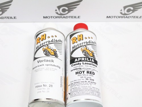 Motorcycle color laque colour paint Hot Red 375 ml, Aprilia RSV Mille ...
