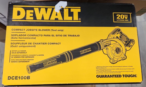 Boxed Dewalt DCE100B 20V Cordless Blower 20 Volt Lithium Open Box | eBay