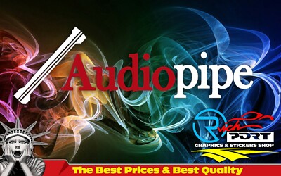 AUDIOPIPE CAR AUDIO VINYL STICKER VOCETEO ,JDM,TUNING,RACING 35''X9 ...