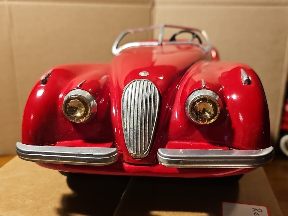 Vintage Doepke Model Toys Jaguar XK120 18" Excellent!! Red | eBay