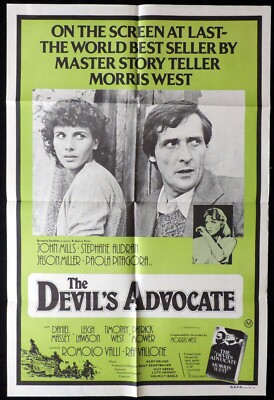 THE DEVIL'S ADVOCATE Original ONE SHEET Movie poster Morris West John Mills | eBay