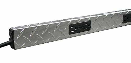 Wiremold PM48TC Plugmold Tough 4 Foot 10 Outlet Diamond Aluminum Power ...