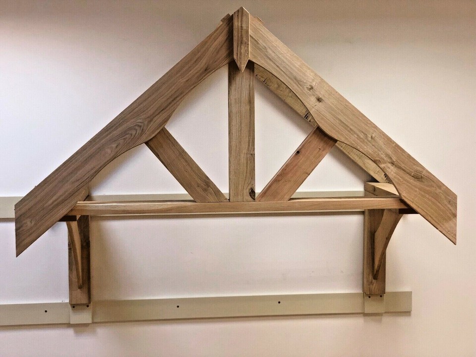 Solid Oak Porch Canopy 1500mm Wide x 600mm Depth - Porch Canopy Solid ...