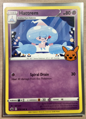 Pokémon TCG Hattrem Promo (Trick or Trade Halloween) 072/198 | eBay