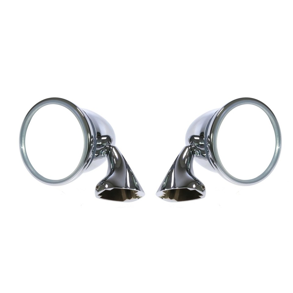 Talbot Classic Vintage Style Chrome Bullet Fender or Door Mount Side ...