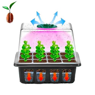 Seed Start-up Germination Tray Set, 6 Trays of 72 Cells, and six Plant ...