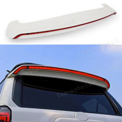 White Rear Roof Spoiler Wing With LED Brake Lights For Toyota 4Runner ...