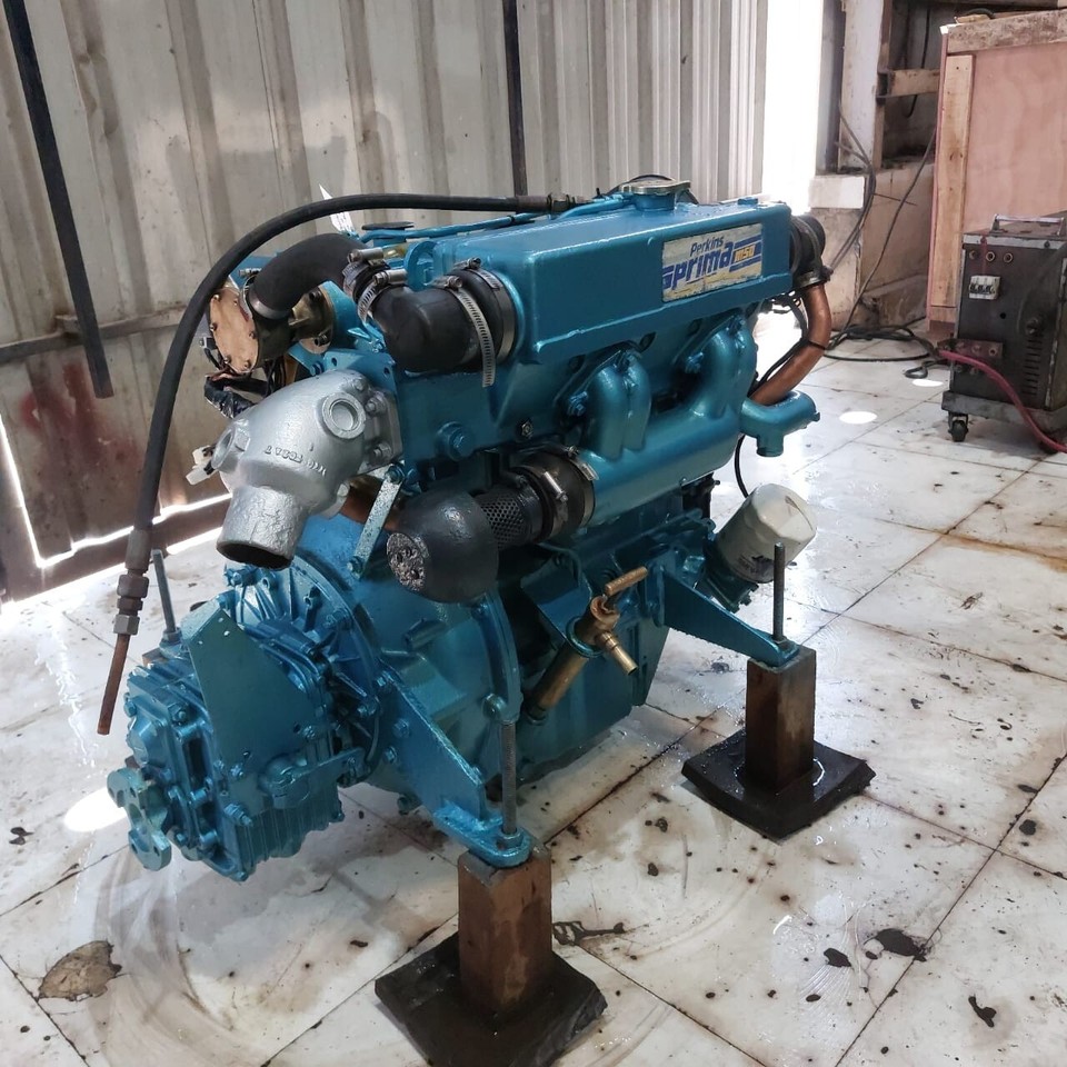 Used Perkins Prima M 50 inboard diesel marine good working ship by sea ...