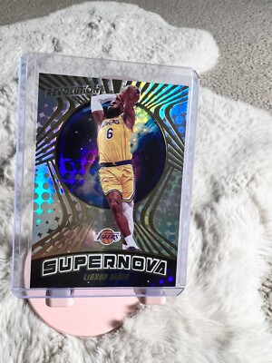 LeBRON JAMES 2021-22 Panini Revolution SUPERNOVA FRACTAL #5 Los Angeles ...