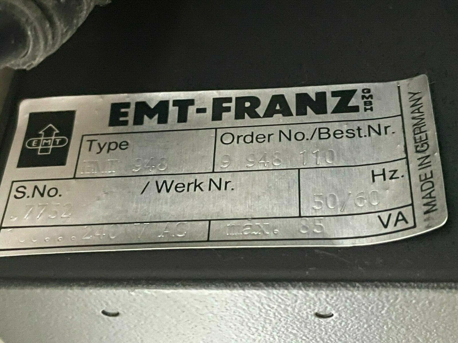 EMT 948 Turntable With EMT 929 Tonearm. MINT. FAST SHIPPING BY DHL | eBay