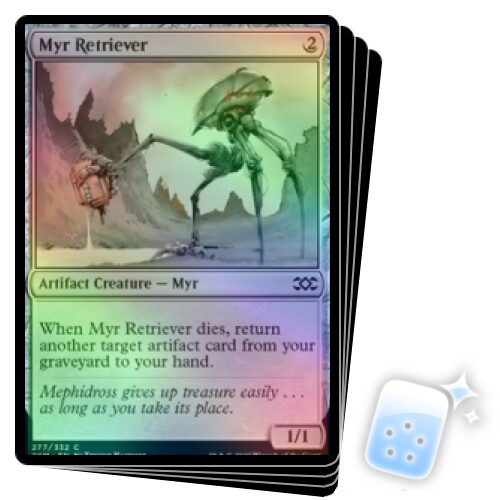 FOIL MYR RETRIEVER X4 Double Masters Magic MTG MINT CARD | eBay