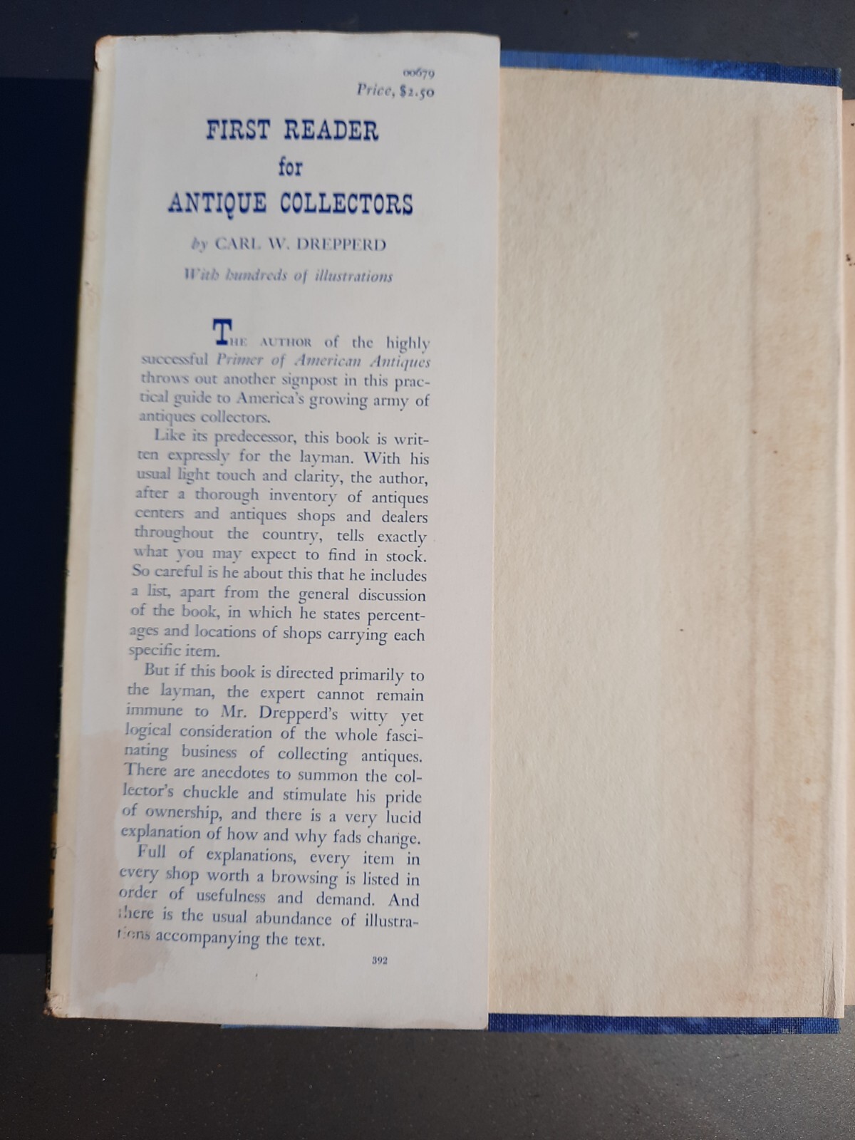 First Reader For Antique Collectors Carl W Dreppard Hardcover | eBay