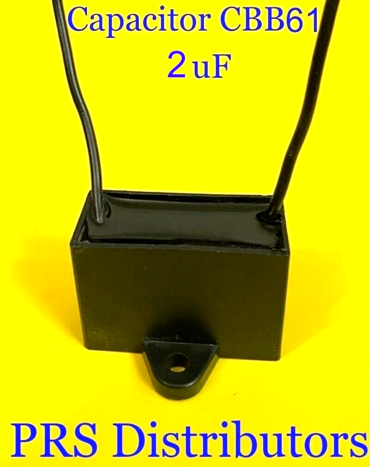 CBB61 2uF 2mF Motor Ceiling Fan Capacitor replacement 2-Wire 450VAC 50/ ...