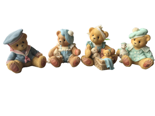 Marty, Miranda, Tanna & Cole - Cherished Teddies Set of Four | eBay