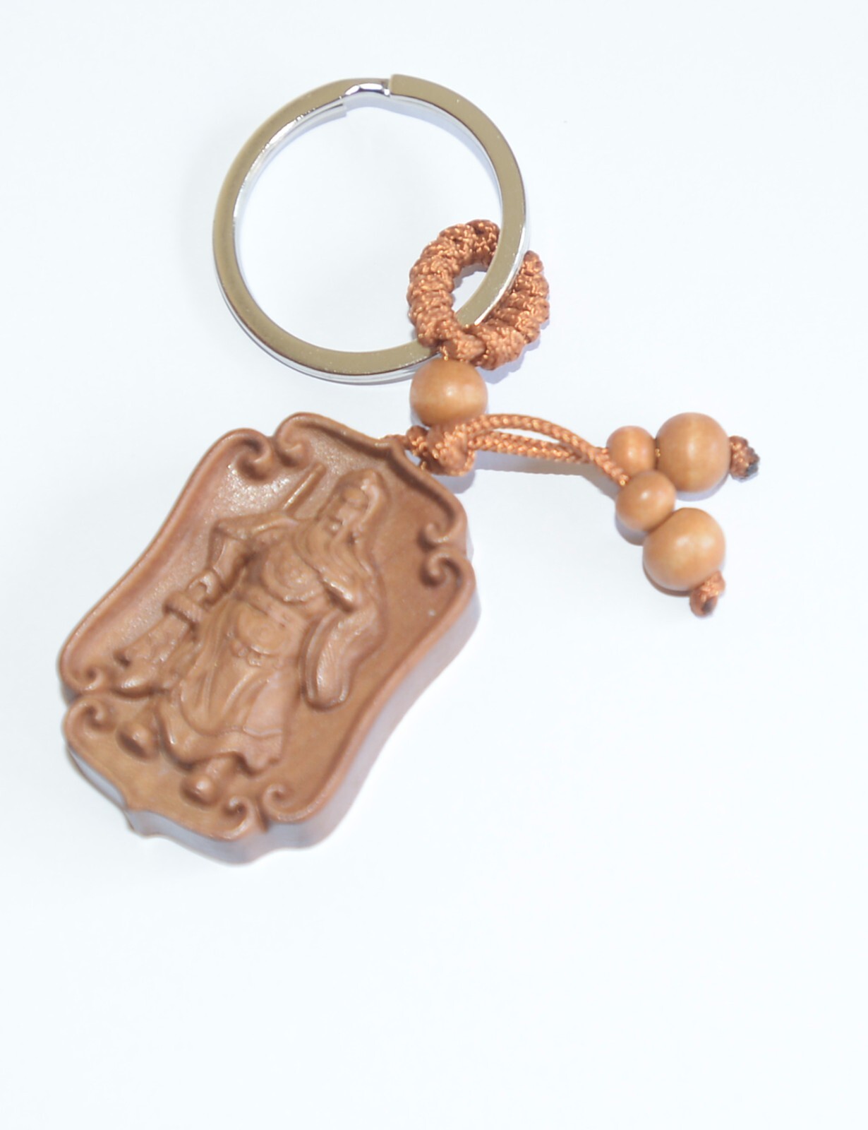 Chinese Feng Shui Mystical God Of Wealth Guang Gong Good Luck Keyring ...
