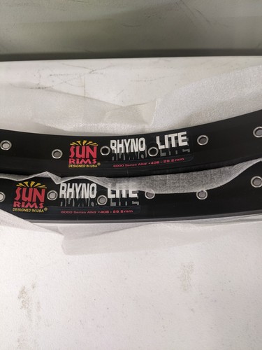 Pair of New Sun Ringle Rhyno Lite XL Black 20" Rims (ISO 406) 36h | eBay