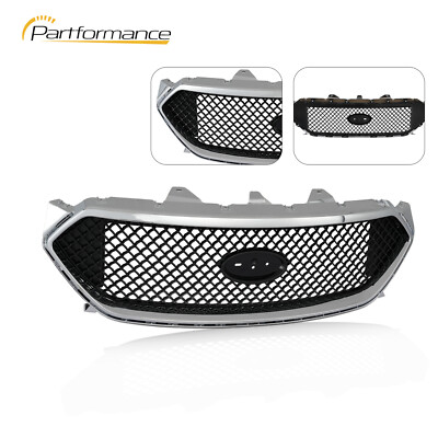 Front Grille Assembly Gloss Black Grill For 13-18 Ford Taurus SHO W ...