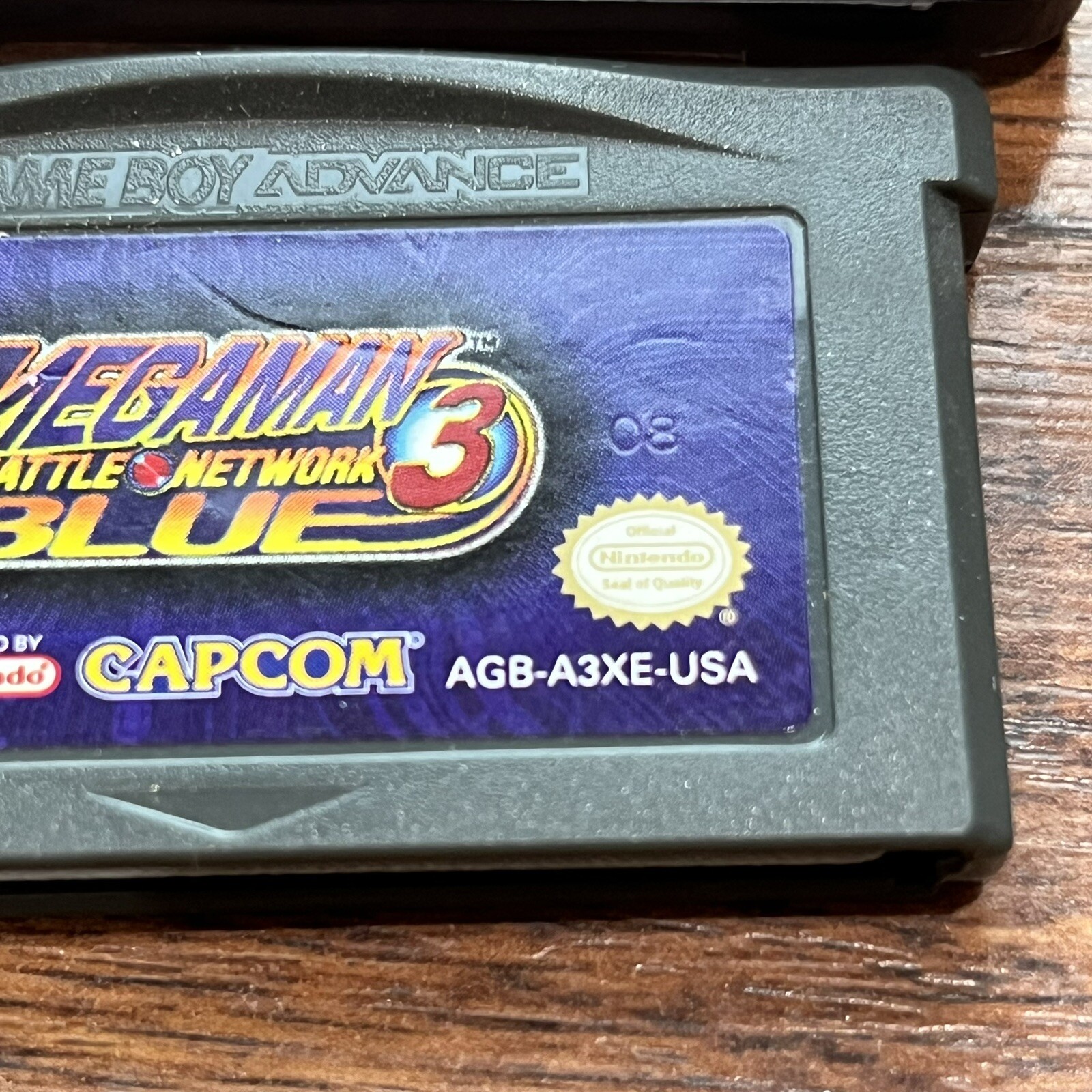 Vintage 2001 Gameboy Advance GBA Mega Man Battle Network 3 Blue Game ...