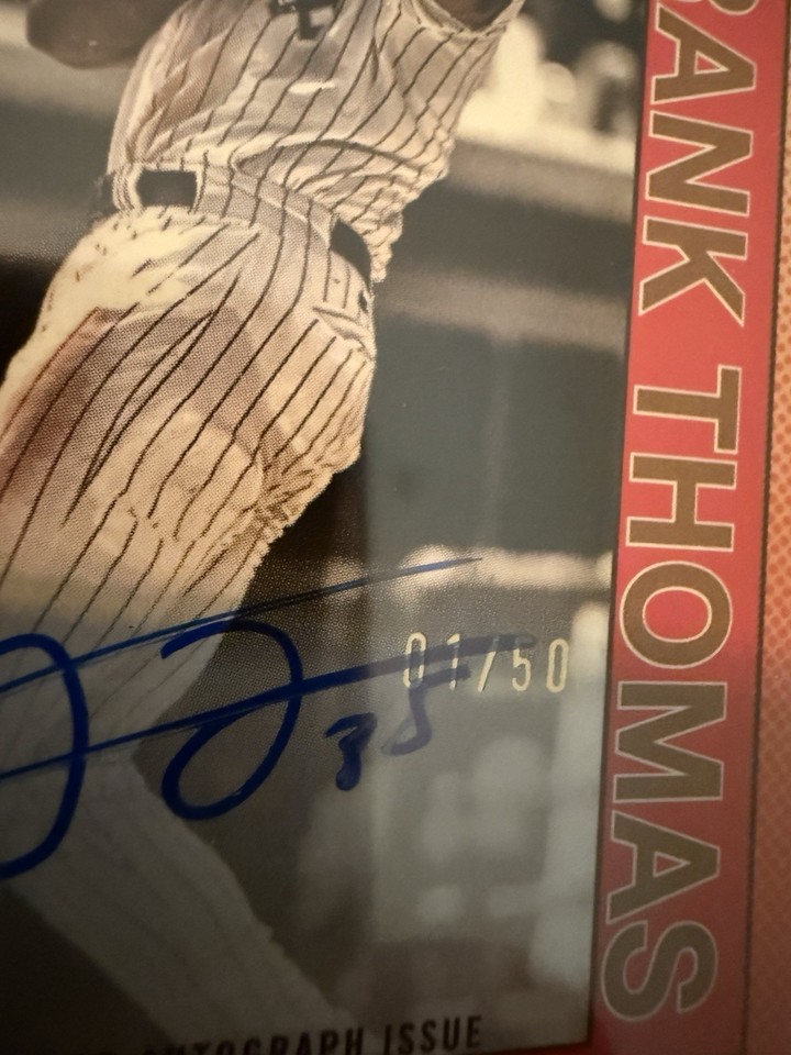 2025 Topps Series 2 - Frank Thomas All Star On Card GOLD AUTO 01/50 AL ...