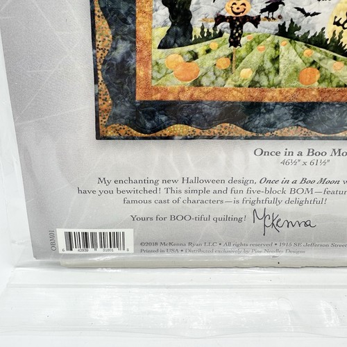 Once In A Boo Moon McKenna Ryan Block ONE Quilt Pattern Which Witch Is ...