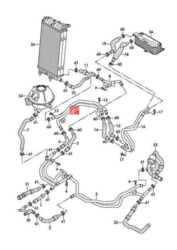 Genuine AUDI R8 4S3 4S9 4SP 4SR Coolant Pipe 4S0121085E | eBay