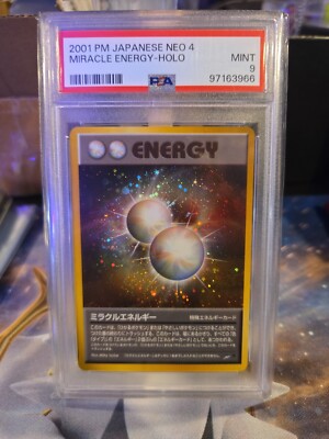 2002 Pokemon Neo Destiny 1st Edition #16 Miracle Energy HOLO PSA 9 MINT ...