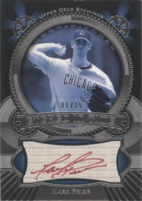 2004 Upper Deck Etchings - Etched in Time Autographs Mark Prior #ET-MP ...