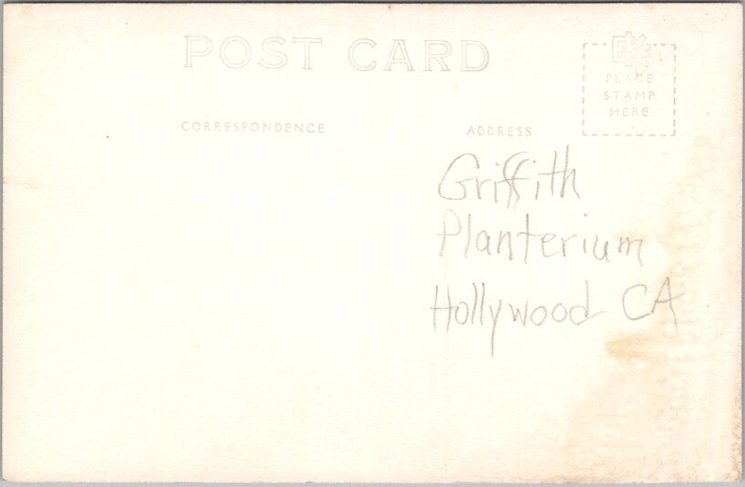 c1940s Los Angeles, California RPPC Real Photo Postcard GRIFFITH ...