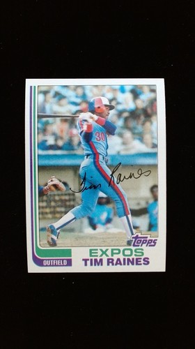 1982 TOPPS - #70 - TIM RAINES - MLB HOF - FRESH PULL | eBay