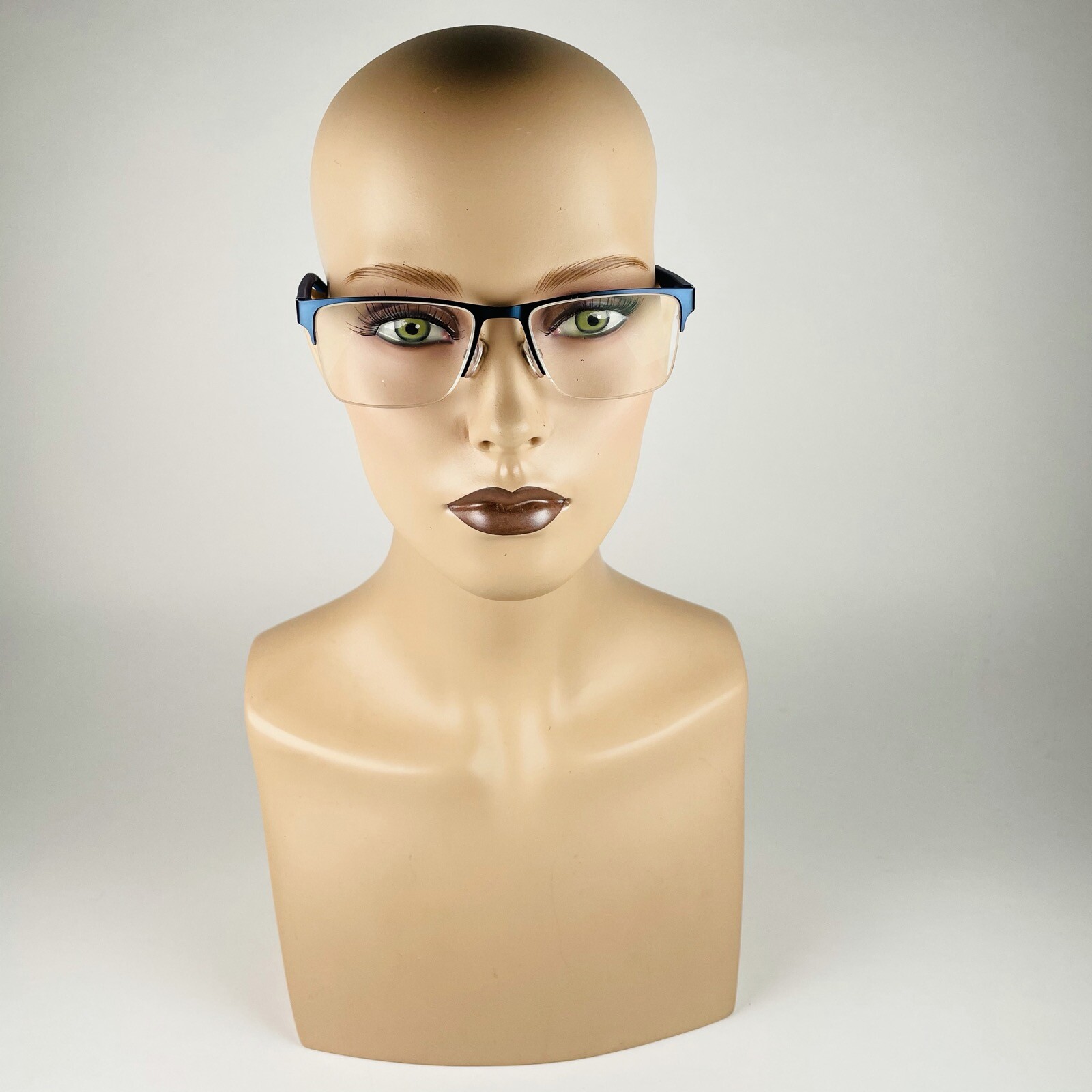 QUICKSILVER eyeglasses BLUE SQUARE HALF RIM glasses frame MOD: 30718968 ...