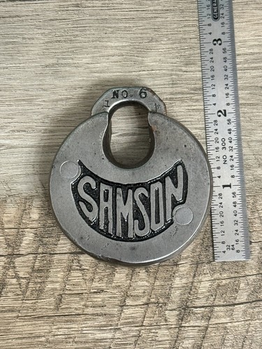 Vintage Antique Old Samson US Padlock Lock No Key READ | eBay Australia