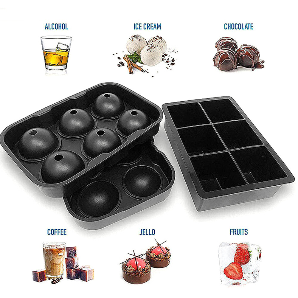 Large Ice Ball Maker Tray Big Silicone Mold Whiskey AU NEW T2V8 | eBay ...