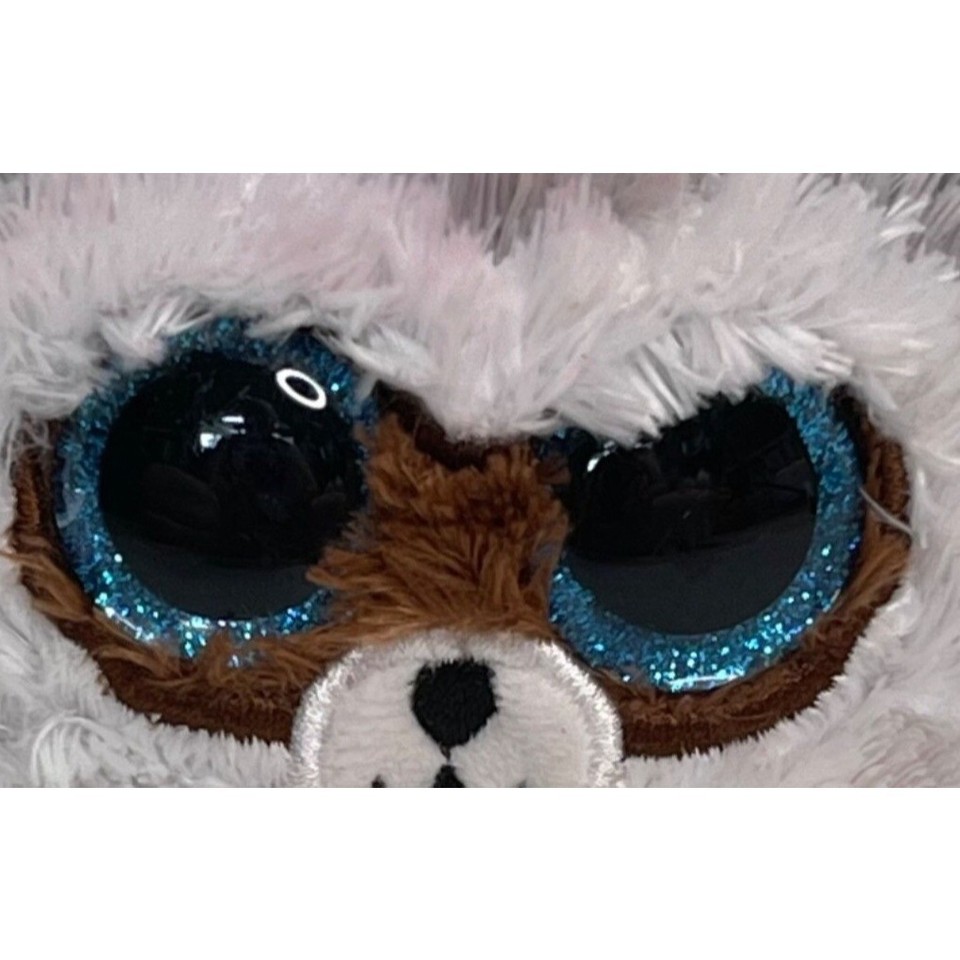 Amazing Squishee Plushies Round Rocky Raccoon 4" Blue Eyes | eBay