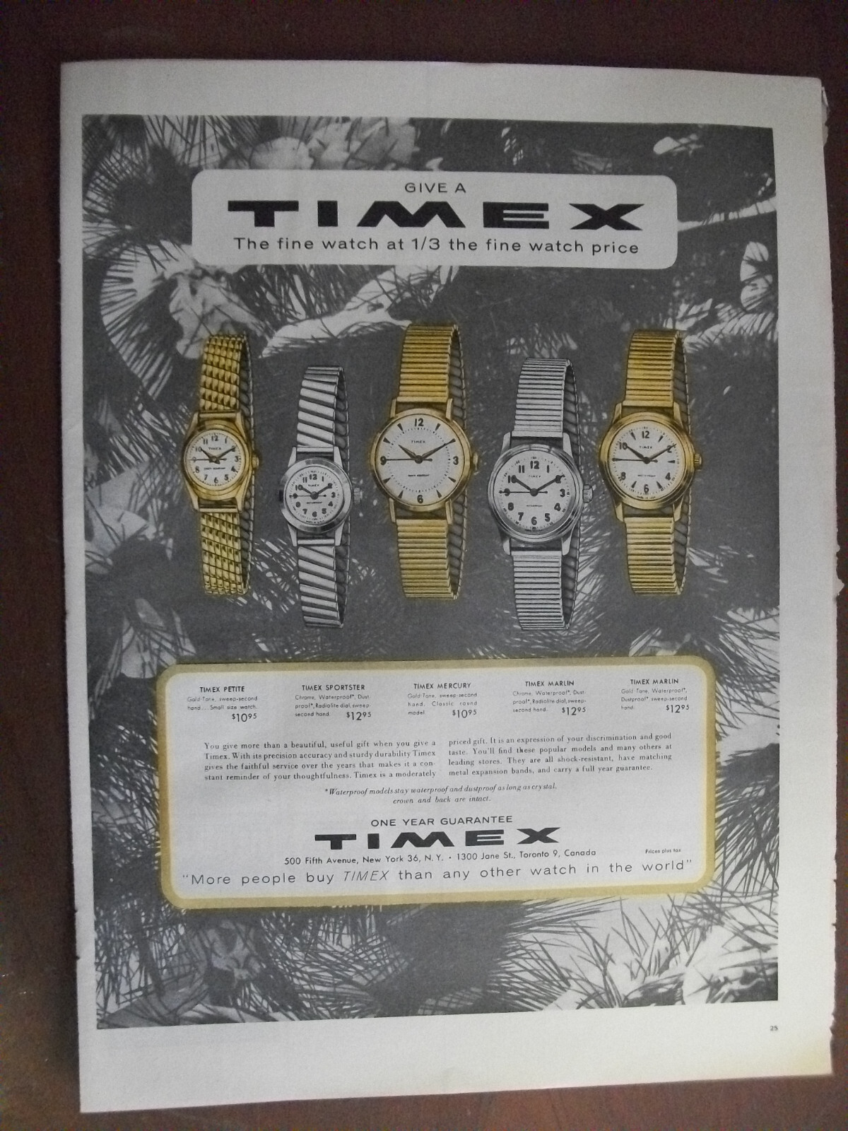 VTG 1966 Orig Magazine Ad Timex Watch Worlds 1st Electric Wrist Watch ...