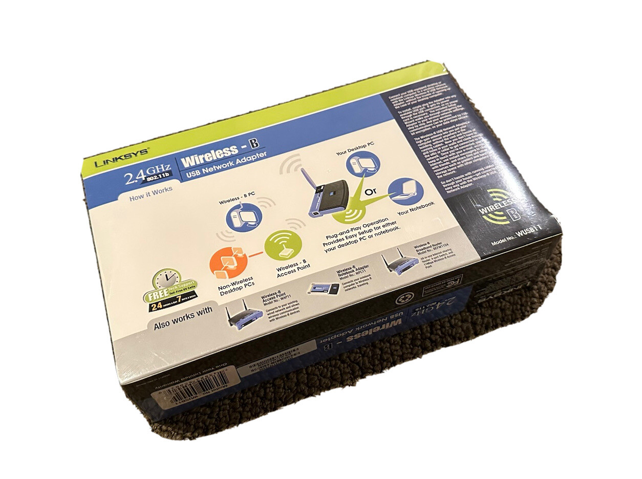 Linksys Wireless-B USB Network Adapter – WUSB11 - 802.11b 2.4GHz – New ...